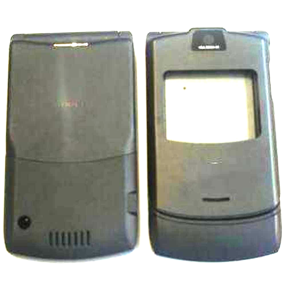 Full Body Faceplate For Motorola RAZR V3 With Keypad Black - Maxbhi.com