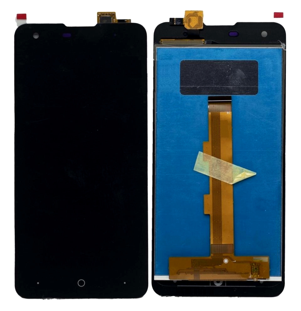 LCD with Touch Screen for Lyf Wind 1 - Black by Maxbhi.com