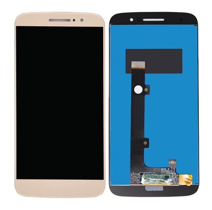 LCD with Touch Screen for Moto M - Gold by Maxbhi.com