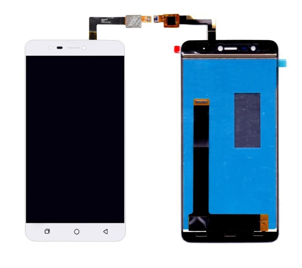 LCD with Touch Screen for Coolpad Mega 3 - Gold White by Maxbhi.com
