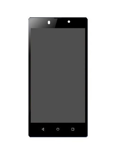 LCD with Touch Screen for Lyf F8 - Black by Maxbhi.com