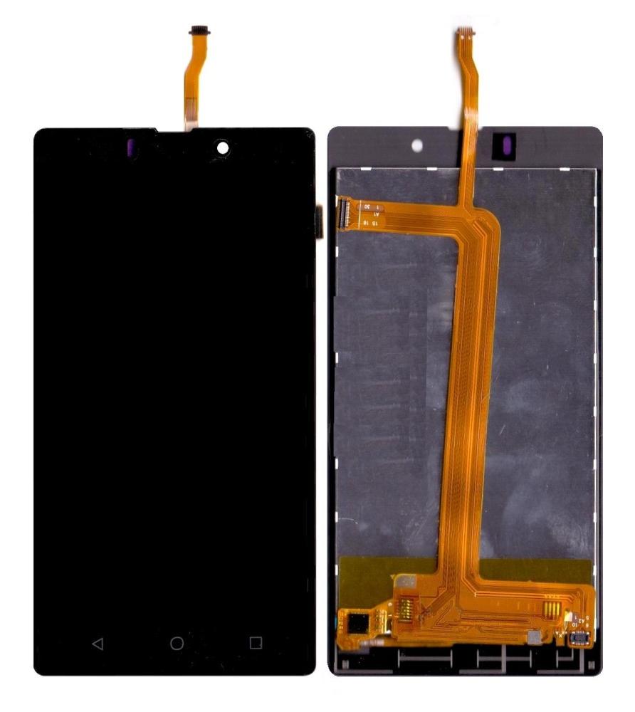 LCD with Touch Screen for Lyf Wind 7i - Blue by Maxbhi.com