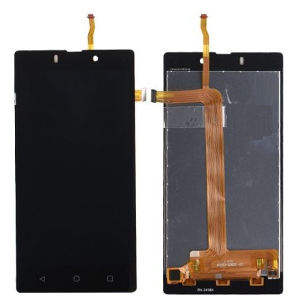 LCD with Touch Screen for Lyf Wind 7S - Blue by Maxbhi.com
