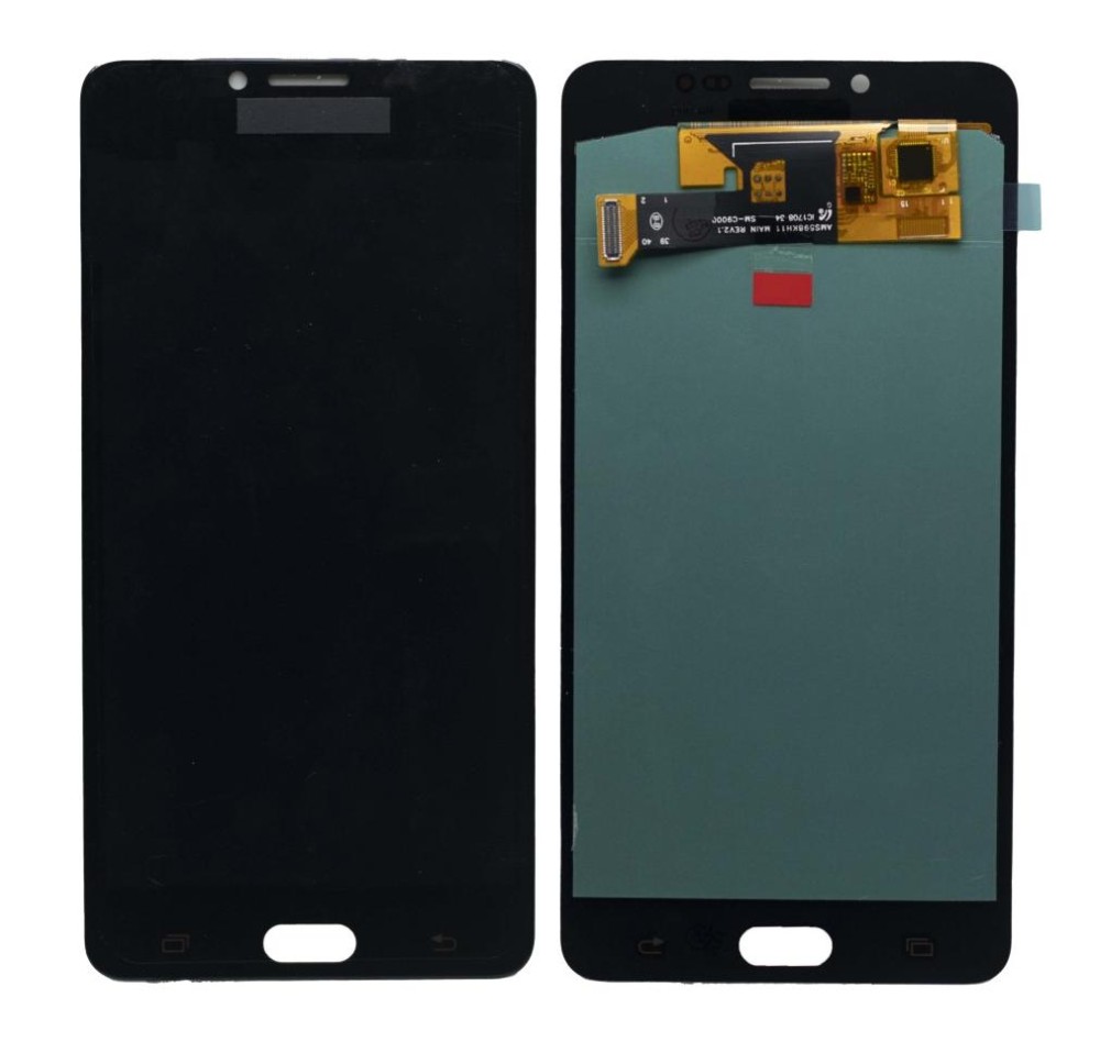 LCD with Touch Screen for Samsung Galaxy C9 - Black by Maxbhi.com