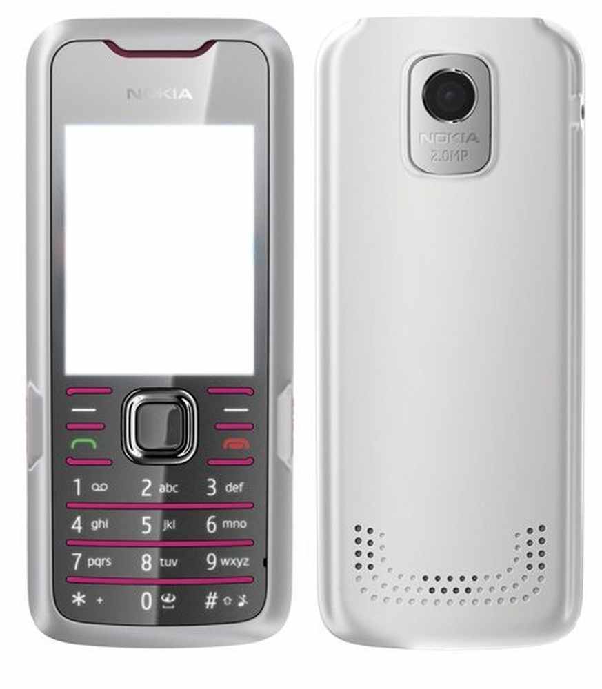 Full Body Faceplate For Nokia Supernova 7310 White Purple - Maxbhi.com