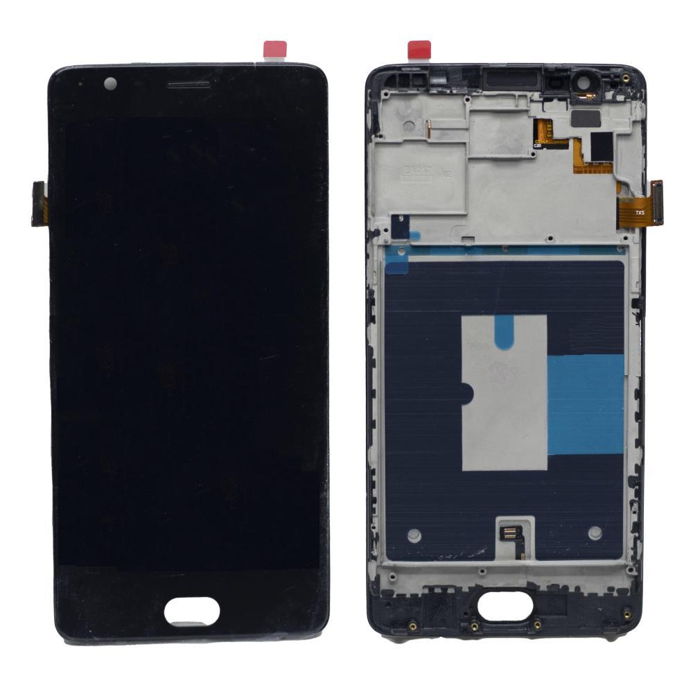 LCD with Touch Screen for OnePlus 3T - Black by Maxbhi.com