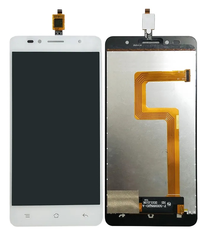 LCD with Touch Screen for SISWOO C50 - White by Maxbhi.com