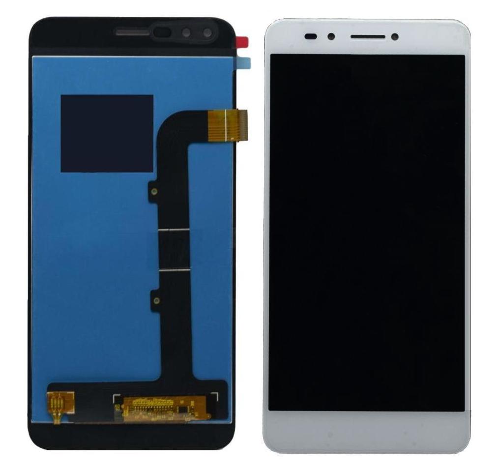LCD with Touch Screen for Lava Z25 - White by Maxbhi.com
