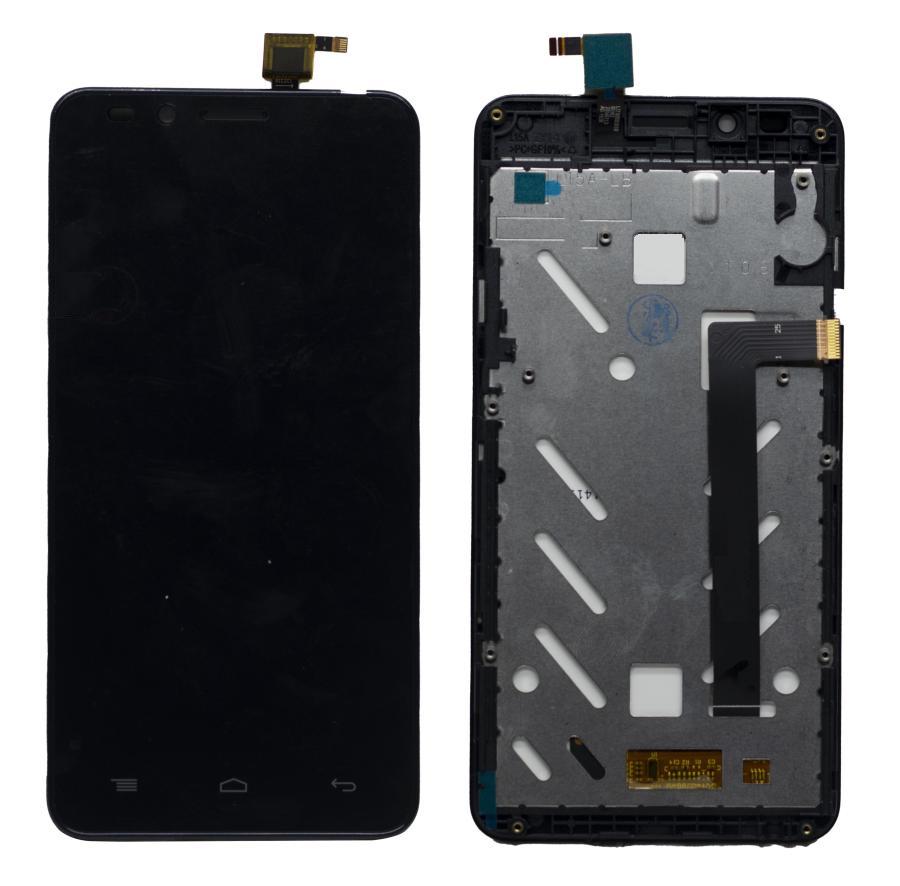 LCD with Touch Screen for Intex Cloud Style 4G - Black by Maxbhi.com