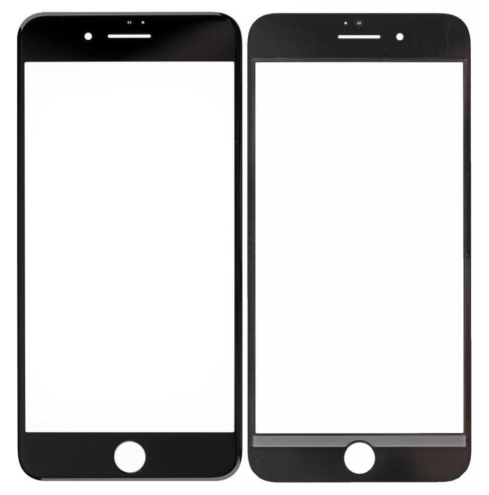 Replacement Front Glass for Apple iPhone 8 Plus - Black by Maxbhi.com