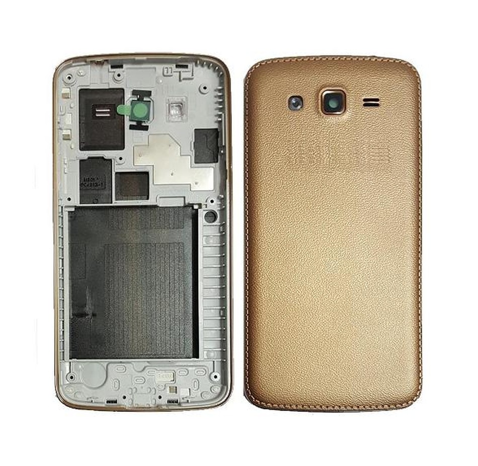 Full Body Housing for Samsung Galaxy Grand 2 SM-G7102 with dual SIM - Gold - Maxbhi.com