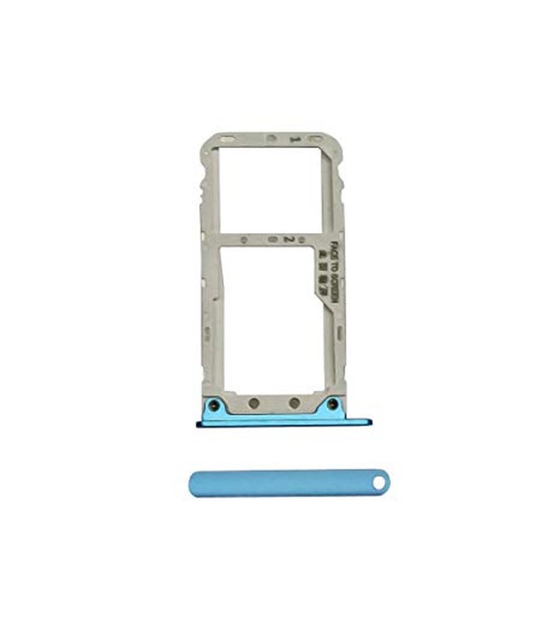 SIM Card Holder Tray for Xiaomi Redmi Note 5 Pro - Blue - Maxbhi.com