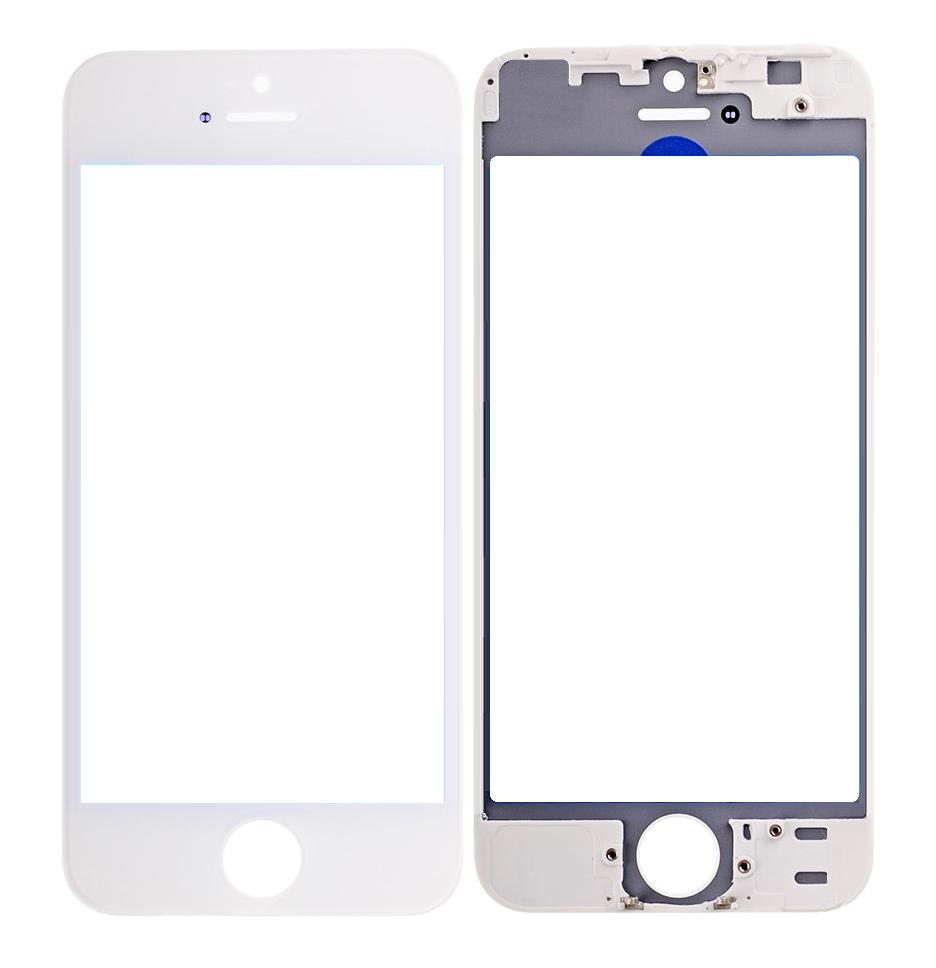 Replacement Front Glass for Apple iPhone SE - Silver by Maxbhi.com