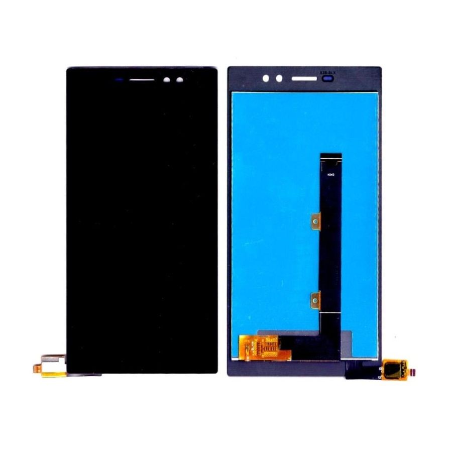 LCD with Touch Screen for Lava X38 2GB RAM - White by Maxbhi.com