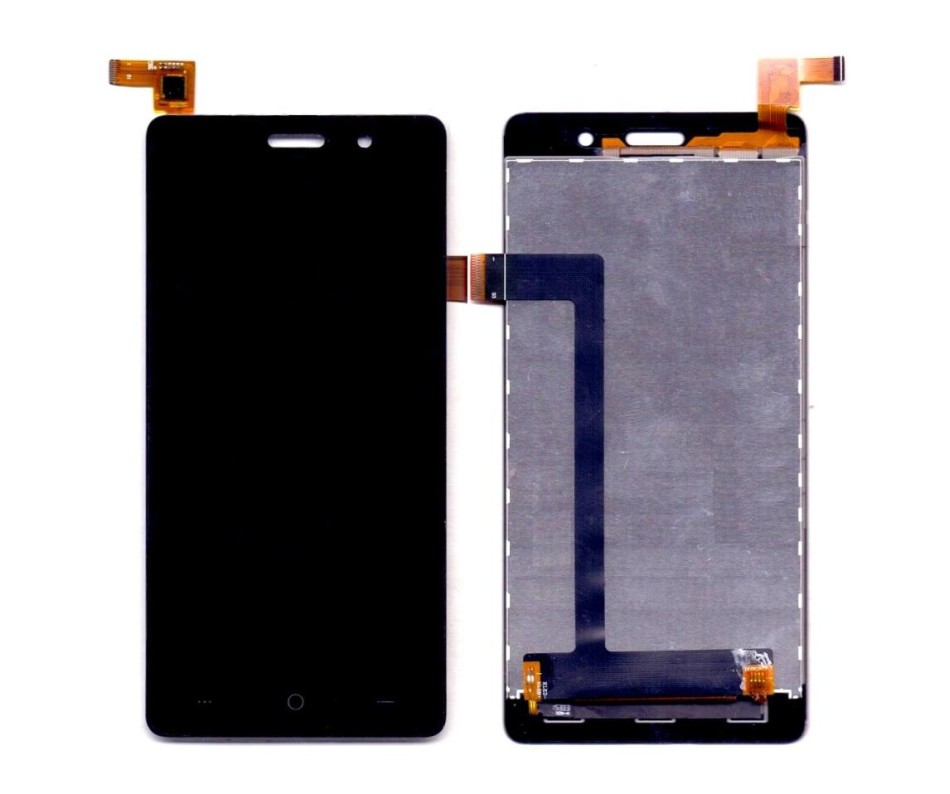 LCD with Touch Screen for Lyf Water 6 - Black by Maxbhi.com