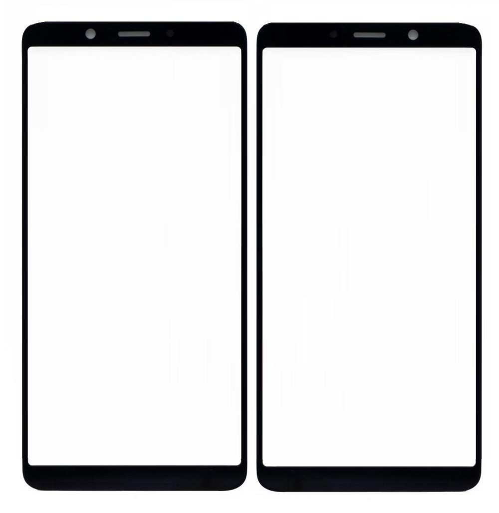 Replacement Front Glass for Oppo F5 - Black by Maxbhi.com