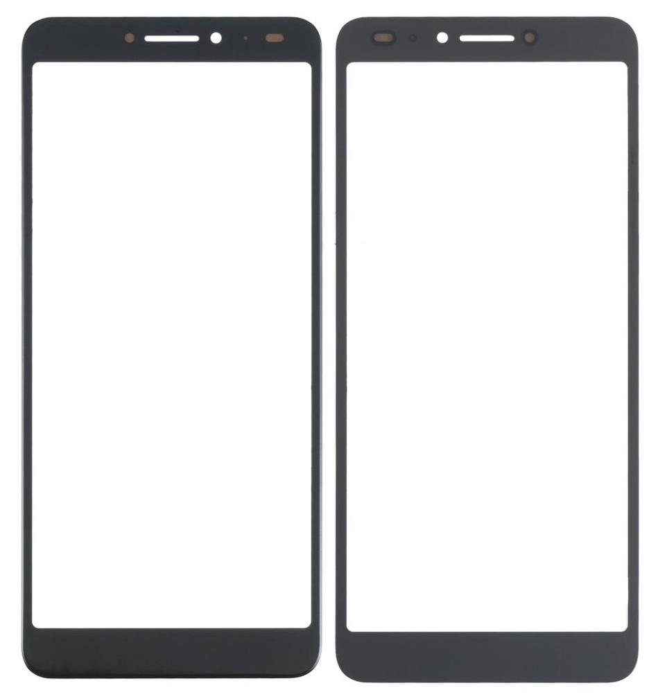 Replacement Front Glass for Alcatel 3V - Black by Maxbhi.com