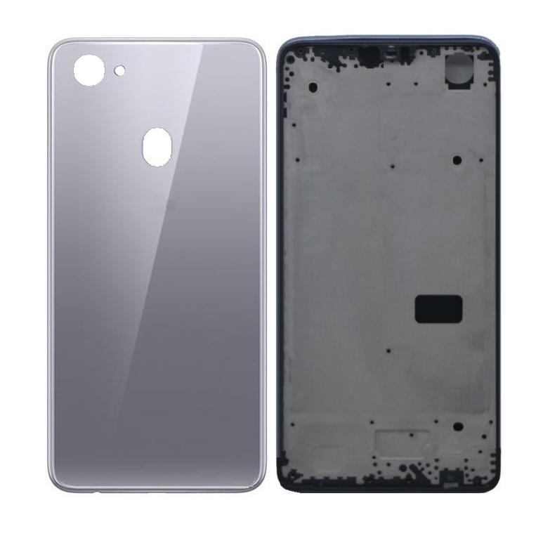 Full Body Housing for Oppo F7 - Silver - Maxbhi.com