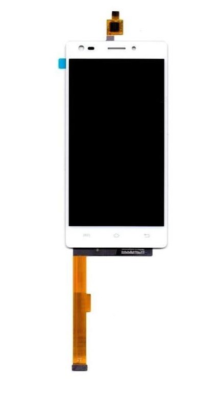 LCD with Touch Screen for Lava V2 3GB - White by Maxbhi.com