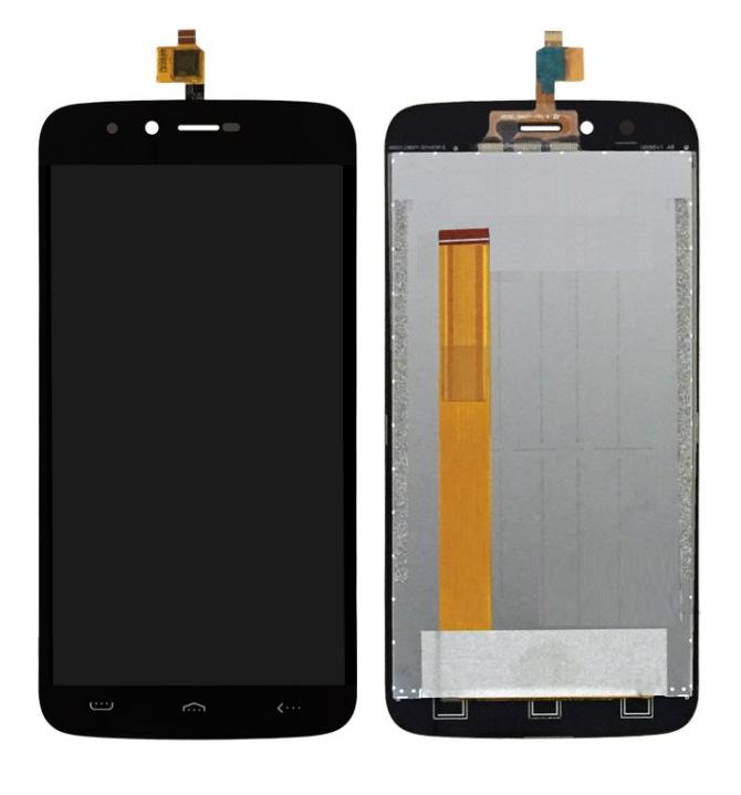 LCD with Touch Screen for HOMTOM HT50 - White by Maxbhi.com