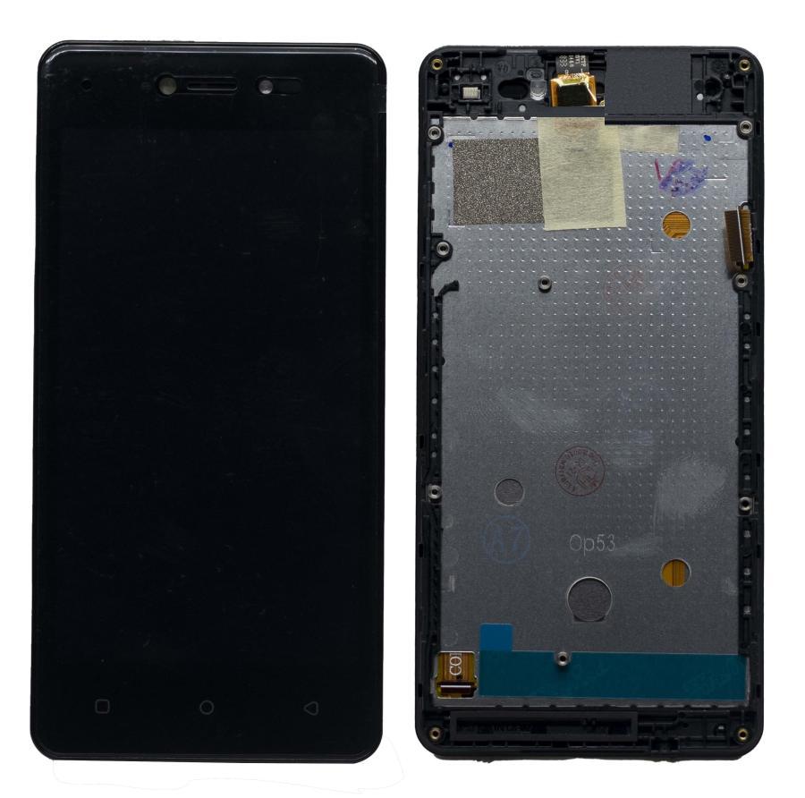 LCD with Touch Screen for Lava Z50 - Black by Maxbhi.com