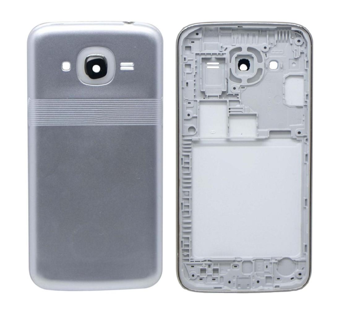 Full Body Housing for Samsung Galaxy J2 (2016) - Silver - Maxbhi.com