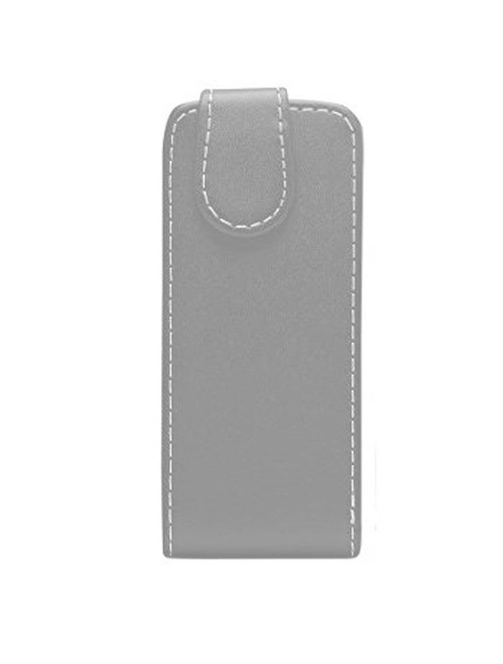 Flip Cover for Gfive Pro - Silver by Maxbhi.com
