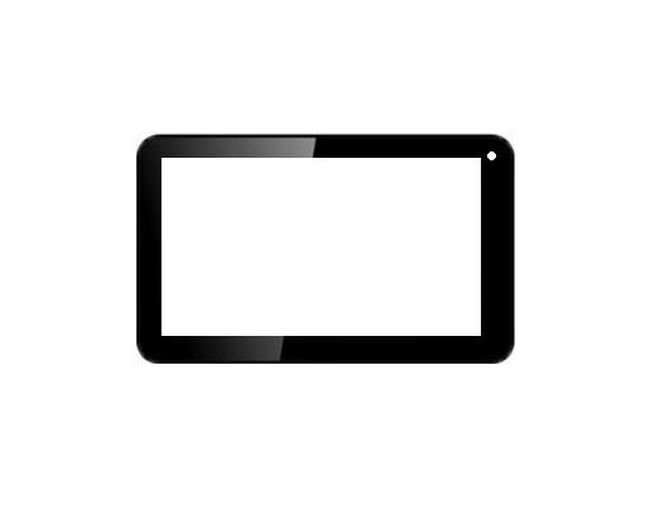 Replacement Front Glass for Cubit Cu-Tab 08 - Black & White by Maxbhi.com