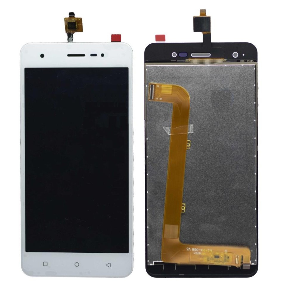 LCD with Touch Screen for Lava Z60s - White by Maxbhi.com