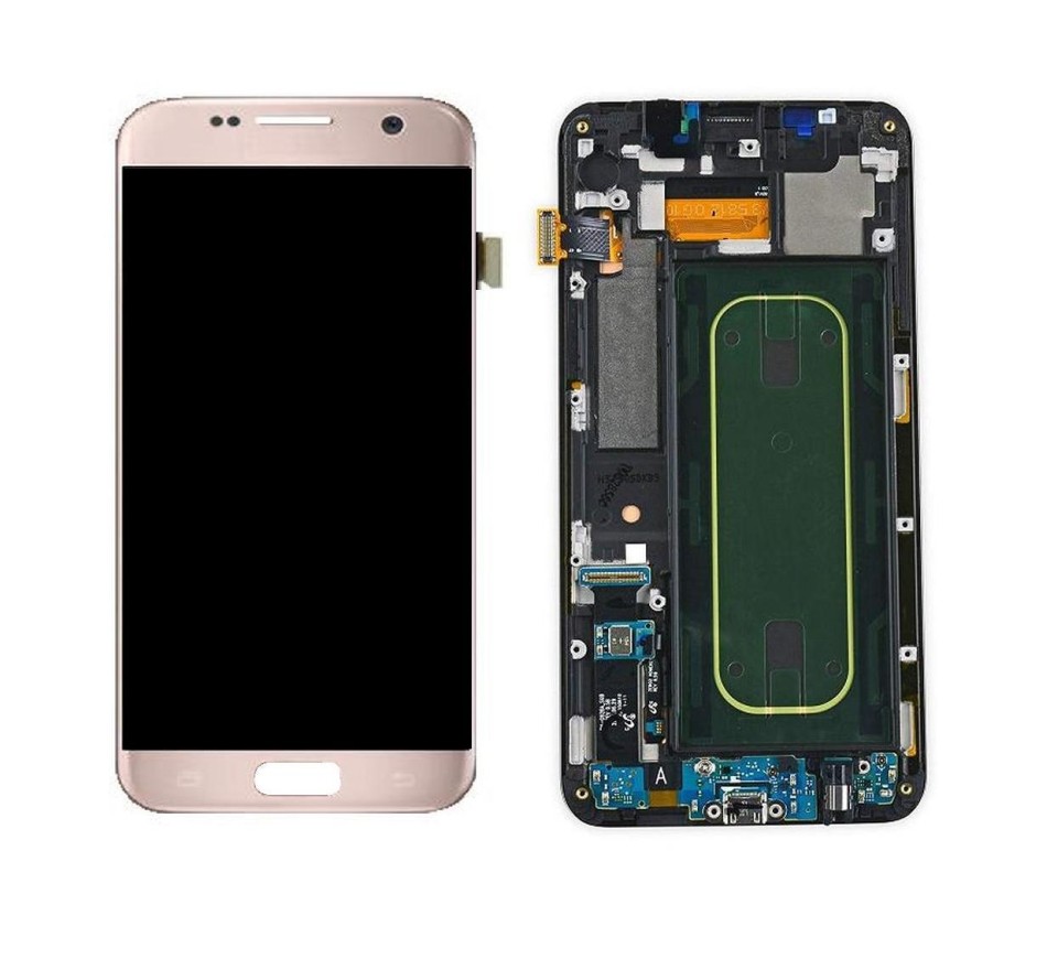 LCD with Touch Screen for Samsung Galaxy S6 Edge Plus - Pink by Maxbhi.com