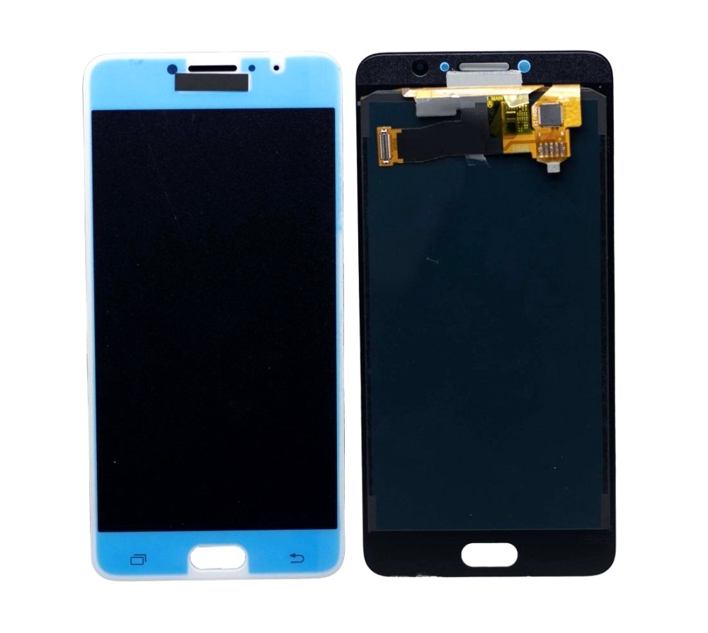 LCD with Touch Screen for Samsung Galaxy C7 Pro - Pink Gold by Maxbhi.com