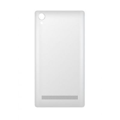 Back Panel Cover for Intex Aqua Power Plus - Silver - Maxbhi.com