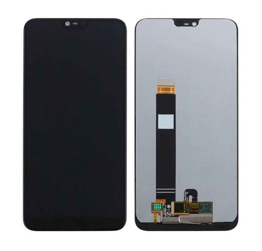 LCD with Touch Screen for Nokia 7.1 - Steel by Maxbhi.com