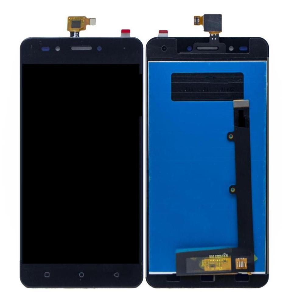 LCD with Touch Screen for Lava A3 Mini - Blue by Maxbhi.com