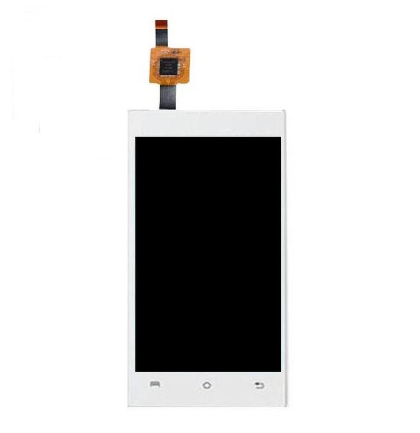 LCD with Touch Screen for Lava B1 - White by Maxbhi.com