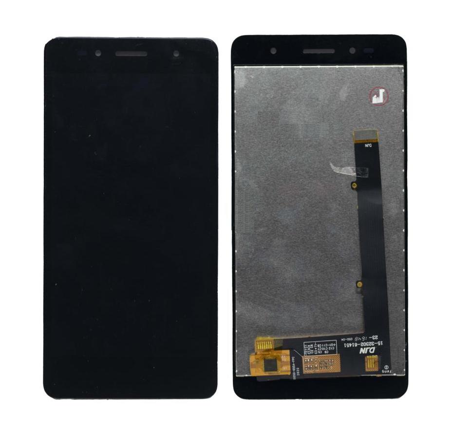 LCD with Touch Screen for Lava R1 - Grey by Maxbhi.com