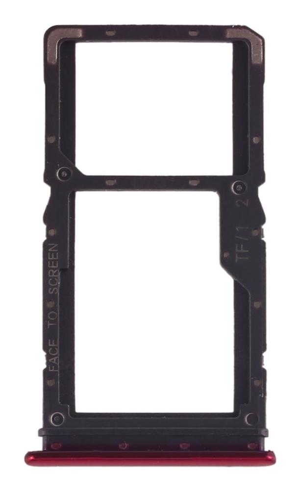 SIM Card Holder Tray for Xiaomi Redmi Note 7 Pro - Red - Maxbhi.com