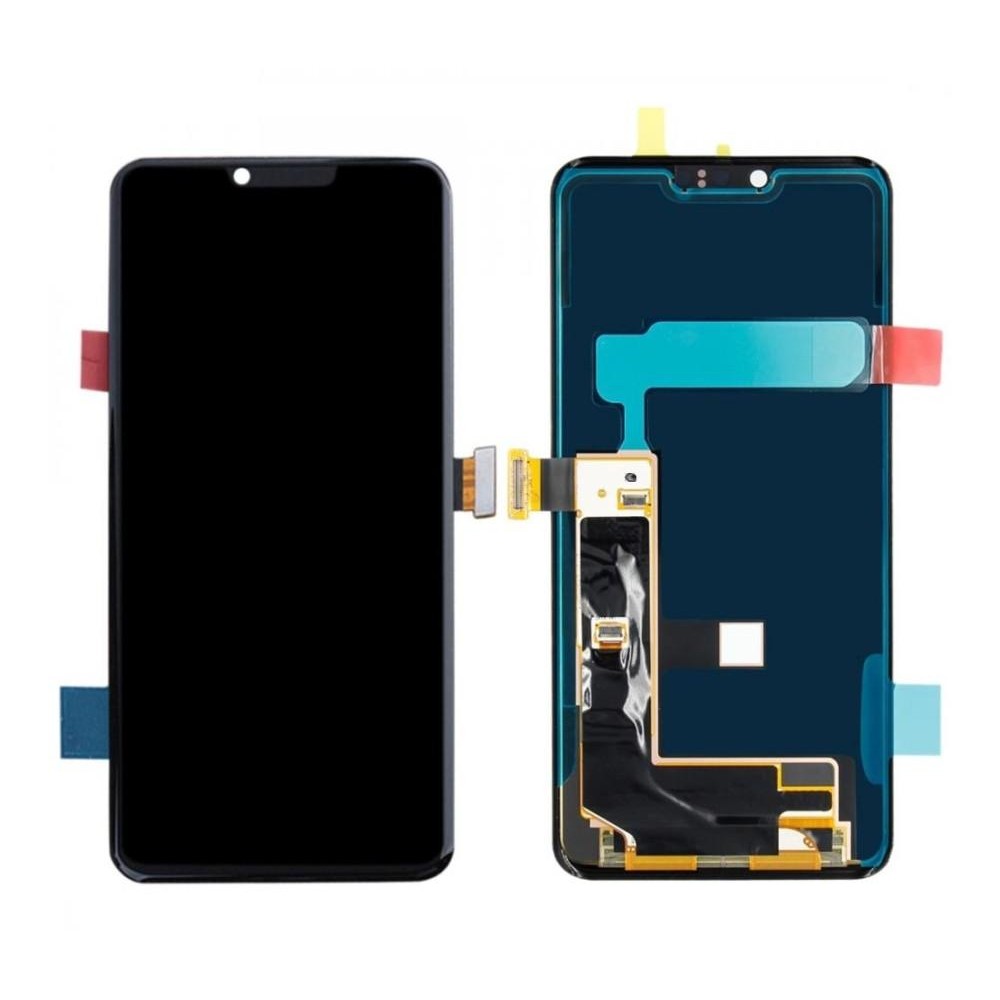 LCD with Touch Screen for LG G8 ThinQ - Red by Maxbhi.com