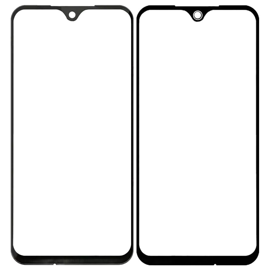 Replacement Front Glass for T-Mobile Revvlry Plus - Black by Maxbhi.com