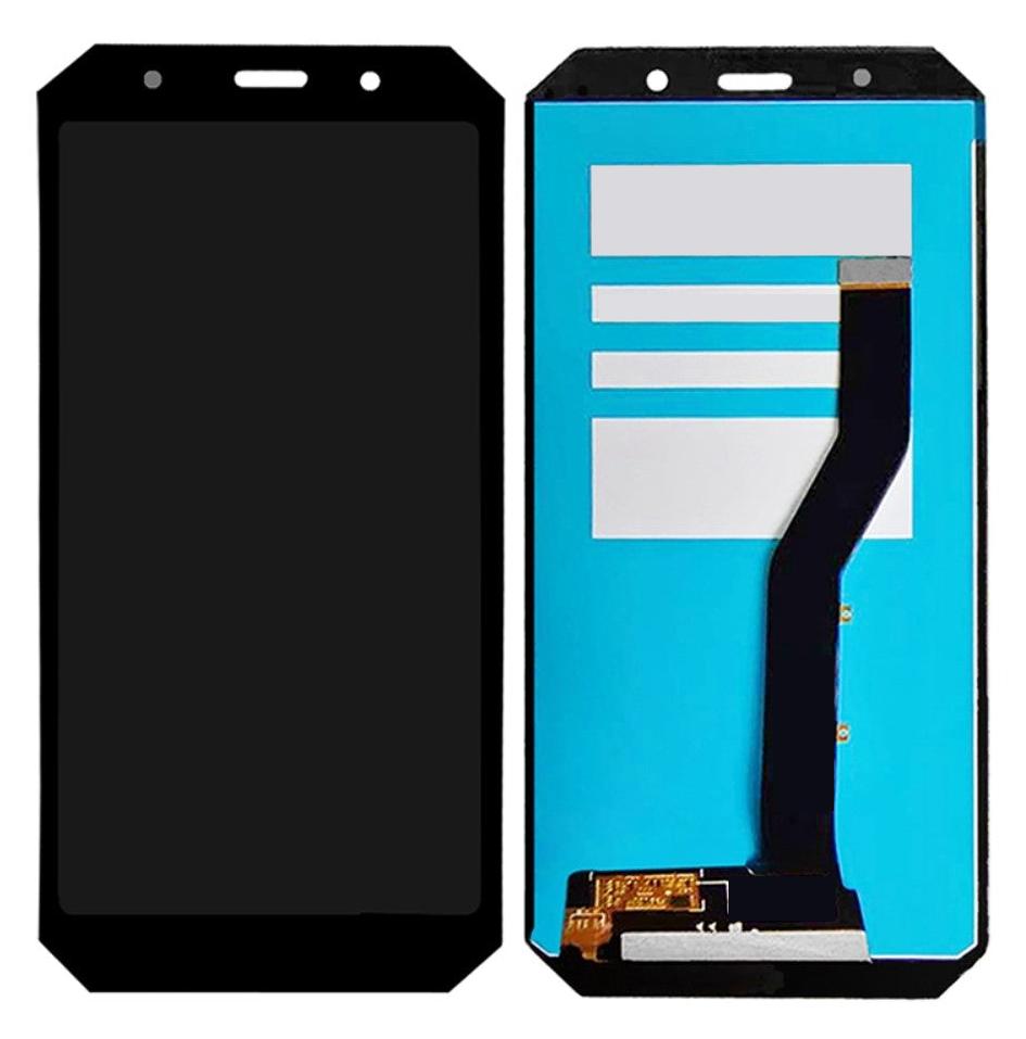 LCD with Touch Screen for AGM A9 - White by Maxbhi.com