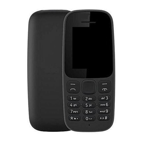 Back Panel Cover for Nokia 105 - 2019 - Black - Maxbhi.com