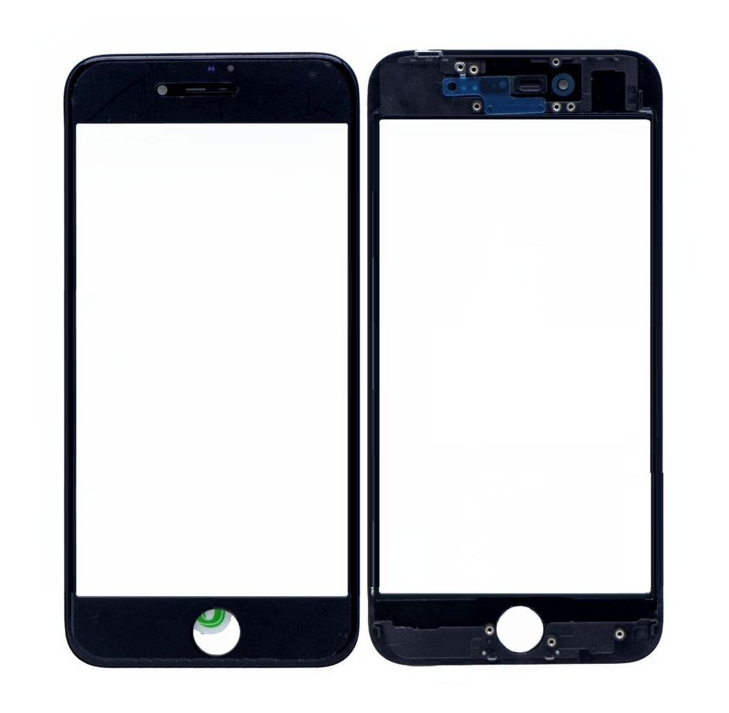 Replacement Front Glass for Apple iPhone SE 2020 - Black by Maxbhi.com