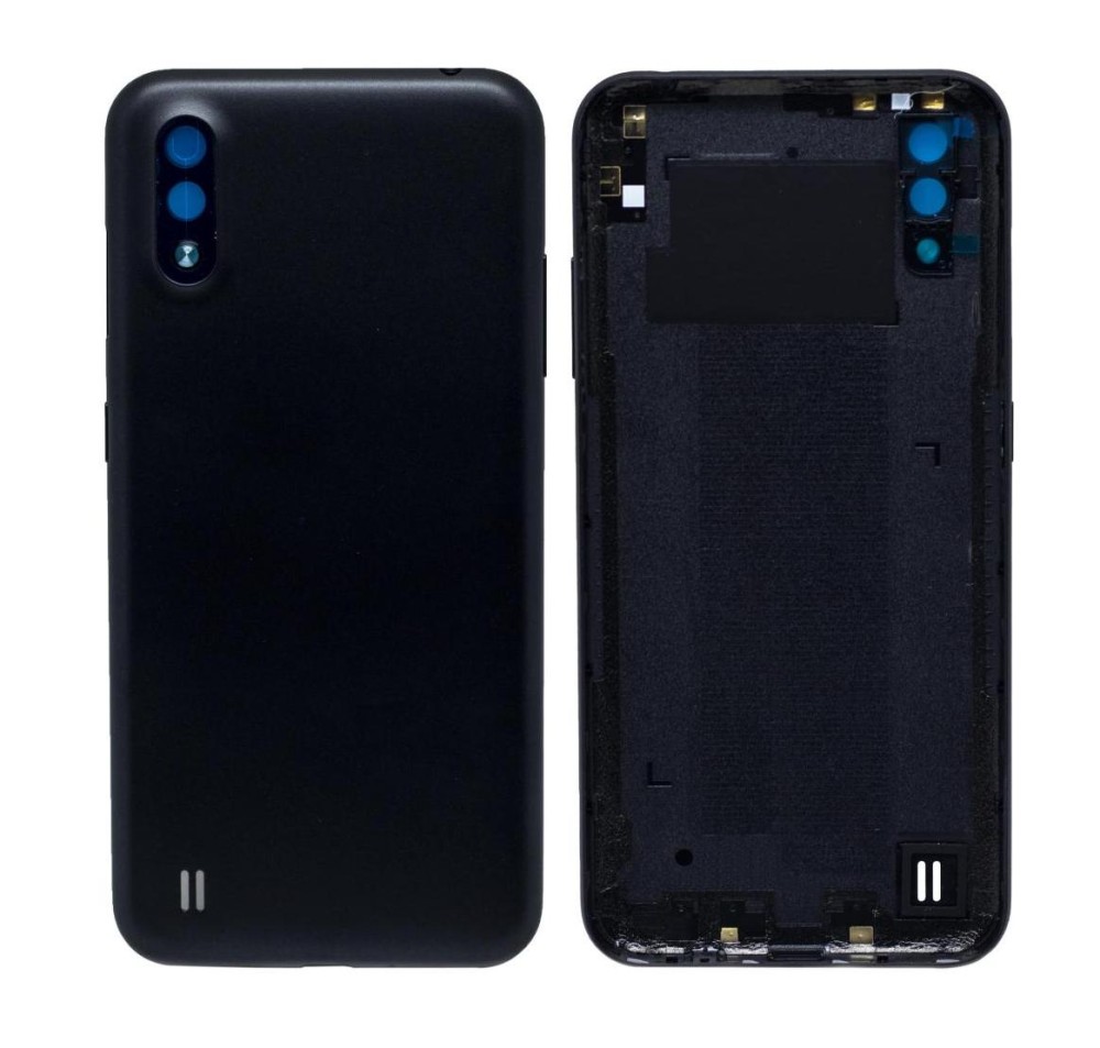 Back Panel Cover for Samsung Galaxy M01 - Black - Maxbhi.com