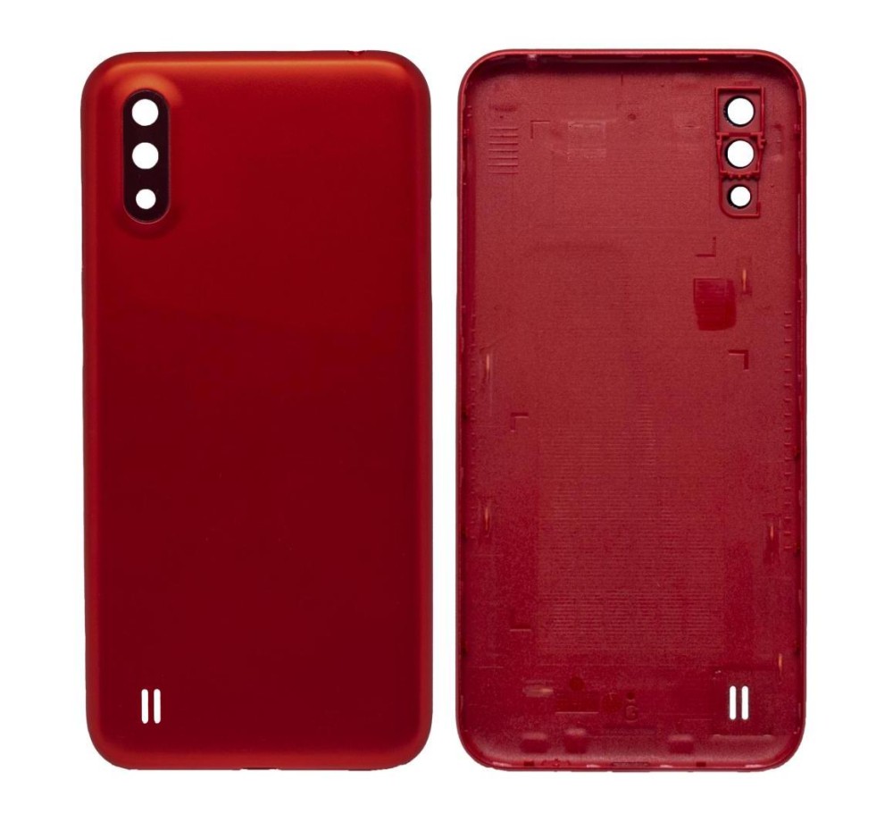 Back Panel Cover for Samsung Galaxy M01 - Red - Maxbhi.com