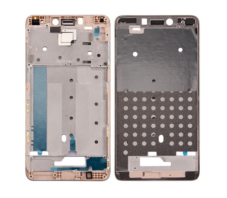 LCD Frame Middle Chassis for Xiaomi Redmi Note 4 - Gold by Maxbhi.com