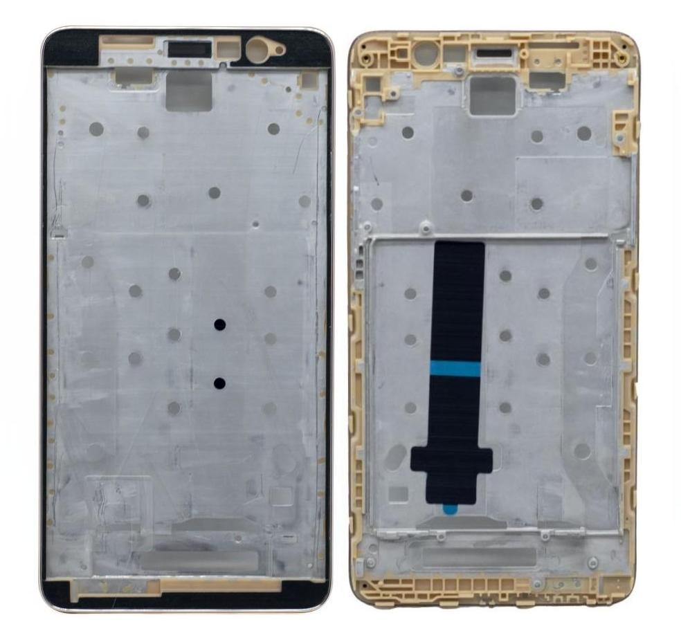 LCD Frame Middle Chassis for Xiaomi Redmi Note 3 - Gold by Maxbhi.com