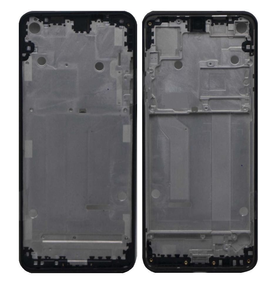 LCD Frame Middle Chassis for Motorola One Vision - Black by Maxbhi.com