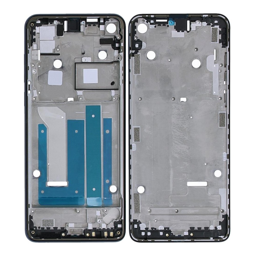 LCD Frame Middle Chassis for Motorola One Action - Blue by Maxbhi.com