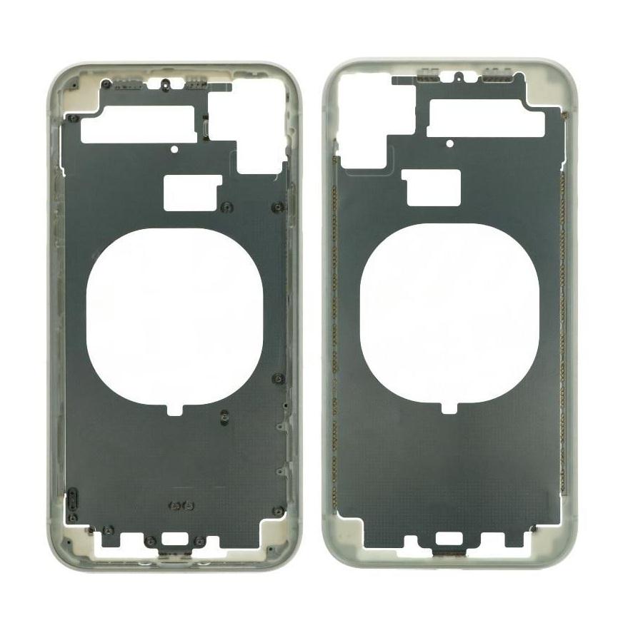 LCD Frame Middle Chassis for Apple iPhone 11 - White by Maxbhi.com