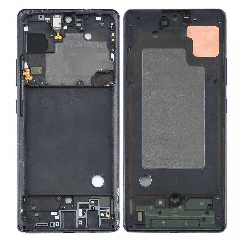 LCD Frame Middle Chassis for Samsung Galaxy A71 5G - Black by Maxbhi.com